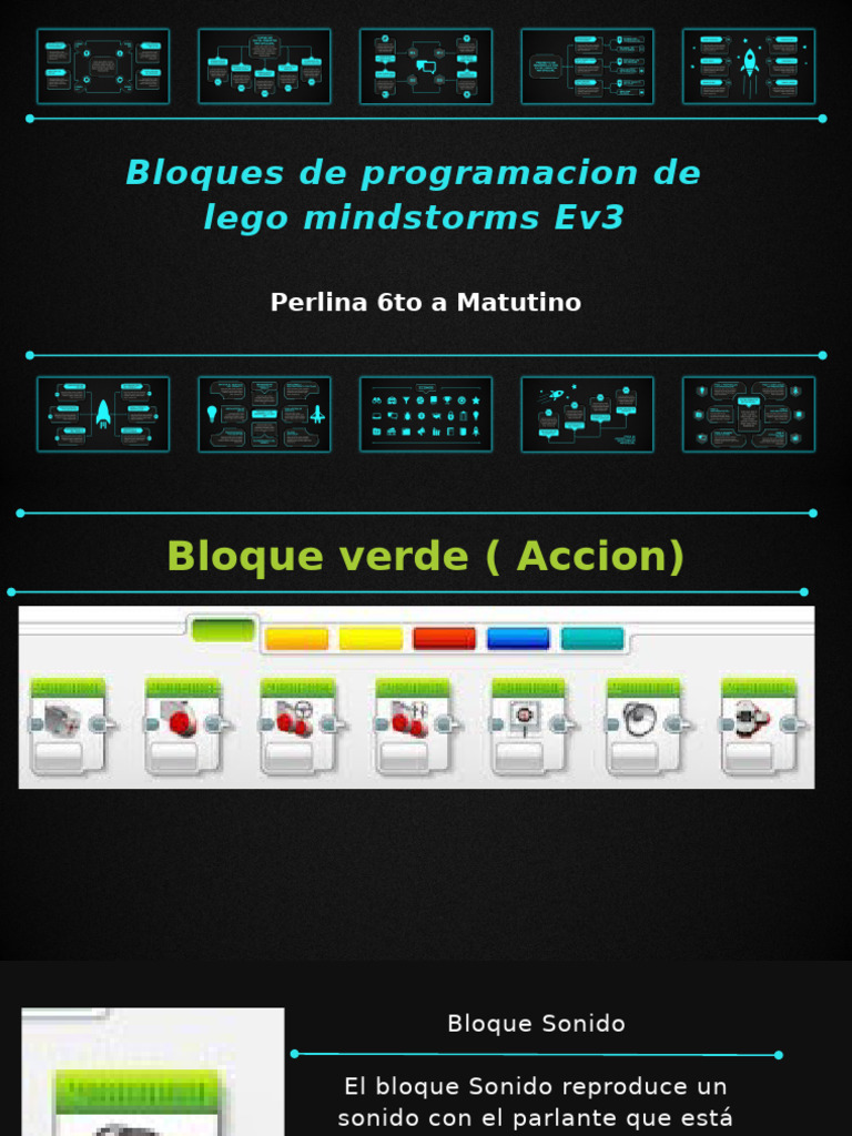 Bloques de Programacion de Mindstorms Perlina Ev3 | PDF | Bluetooth | Variable (Matemáticas)