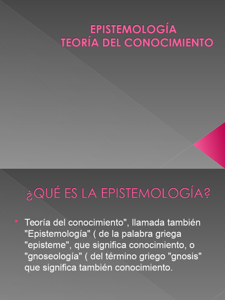 epistemolog_a (1) | PDF | Conocimiento | A priori y a posteriori