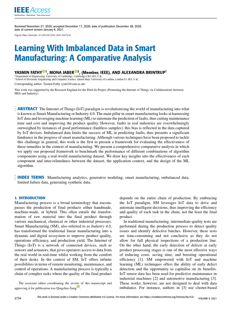 Learning_With_Imbalanced_Data_in_Smart_M | PDF | Machine Learning ...