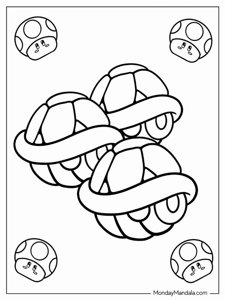 Red Turtle Shells From Mario Kart | PDF