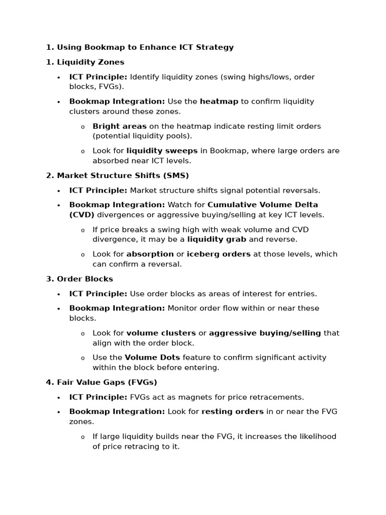 Book Map and ICT CRT | PDF | Market Liquidity