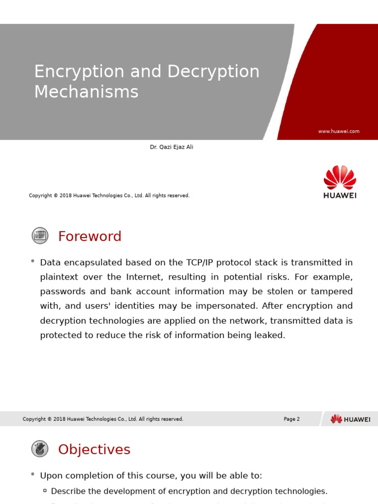 L5. Encryption and Decryption Mechanisms | PDF | Encryption | Key (Cryptography)