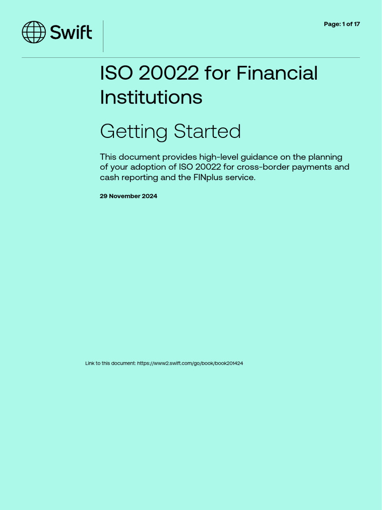 ISO 20022 Migration Guide for Banks | PDF | Specification (Technical ...
