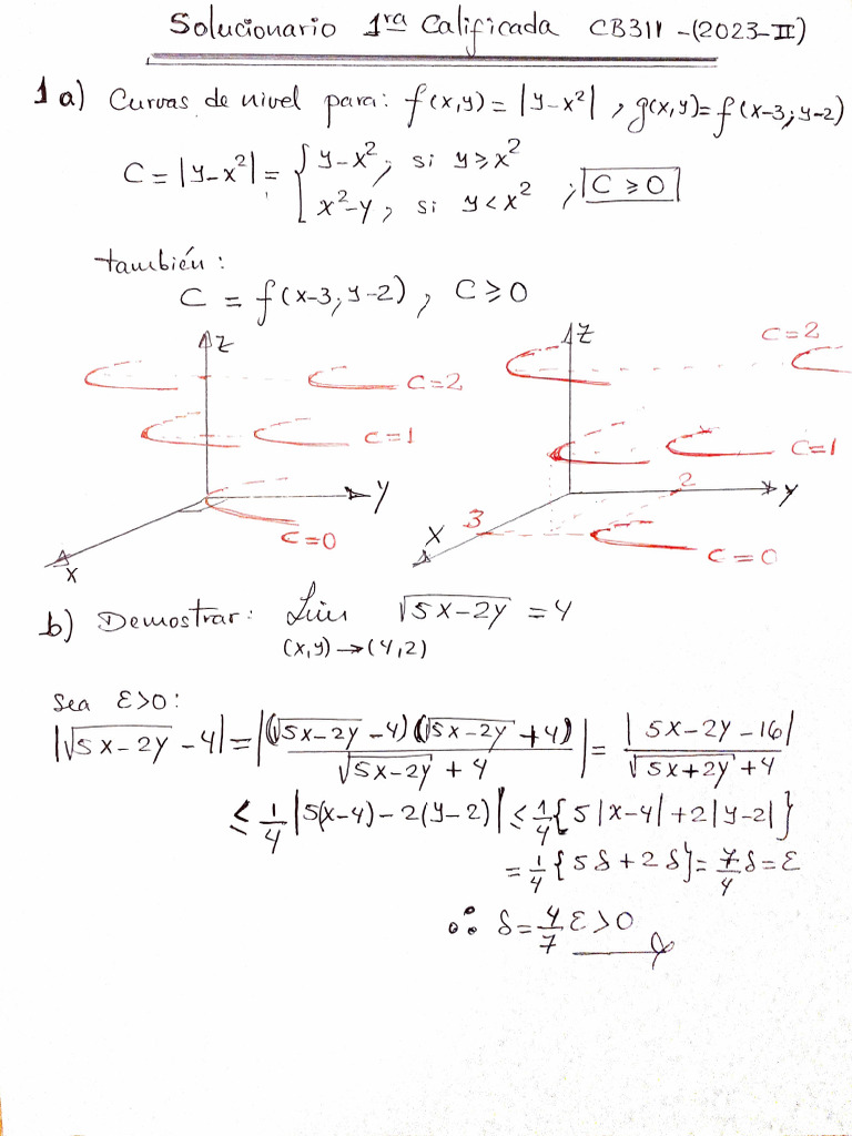 Solucionario 1PC - 2023-2 | PDF