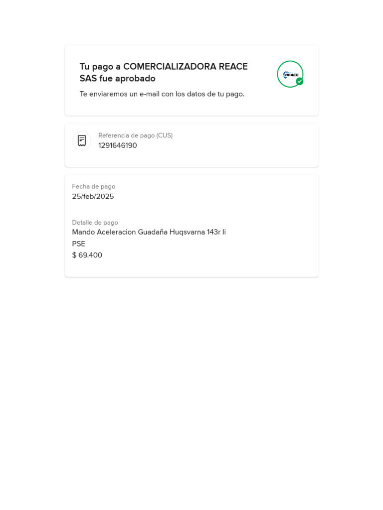 Comprobante de Tu Pago Con Pse | PDF