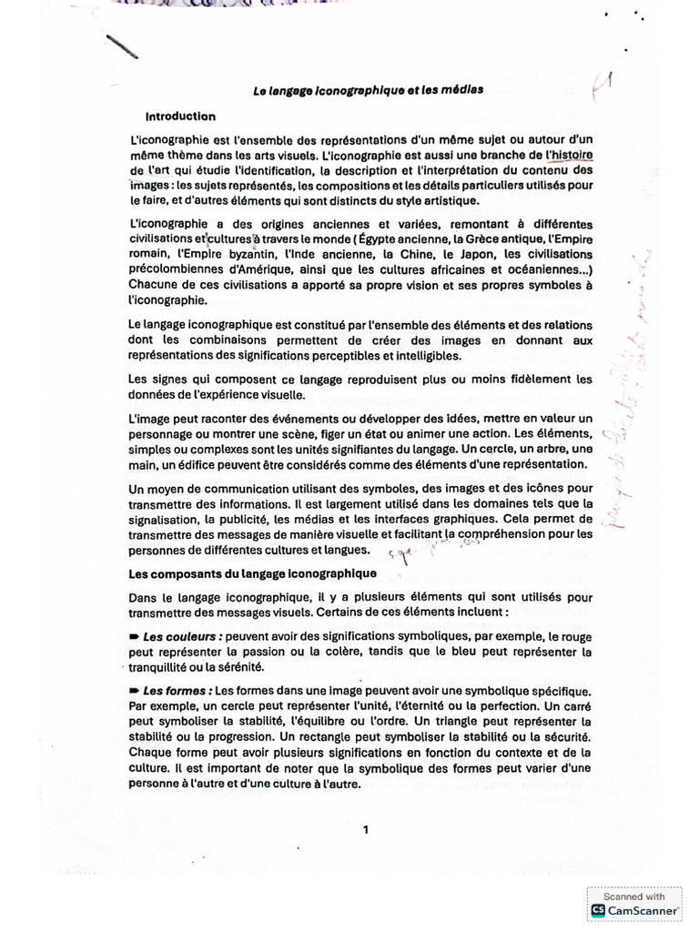 Langage Iconographique Et Les Medias | PDF