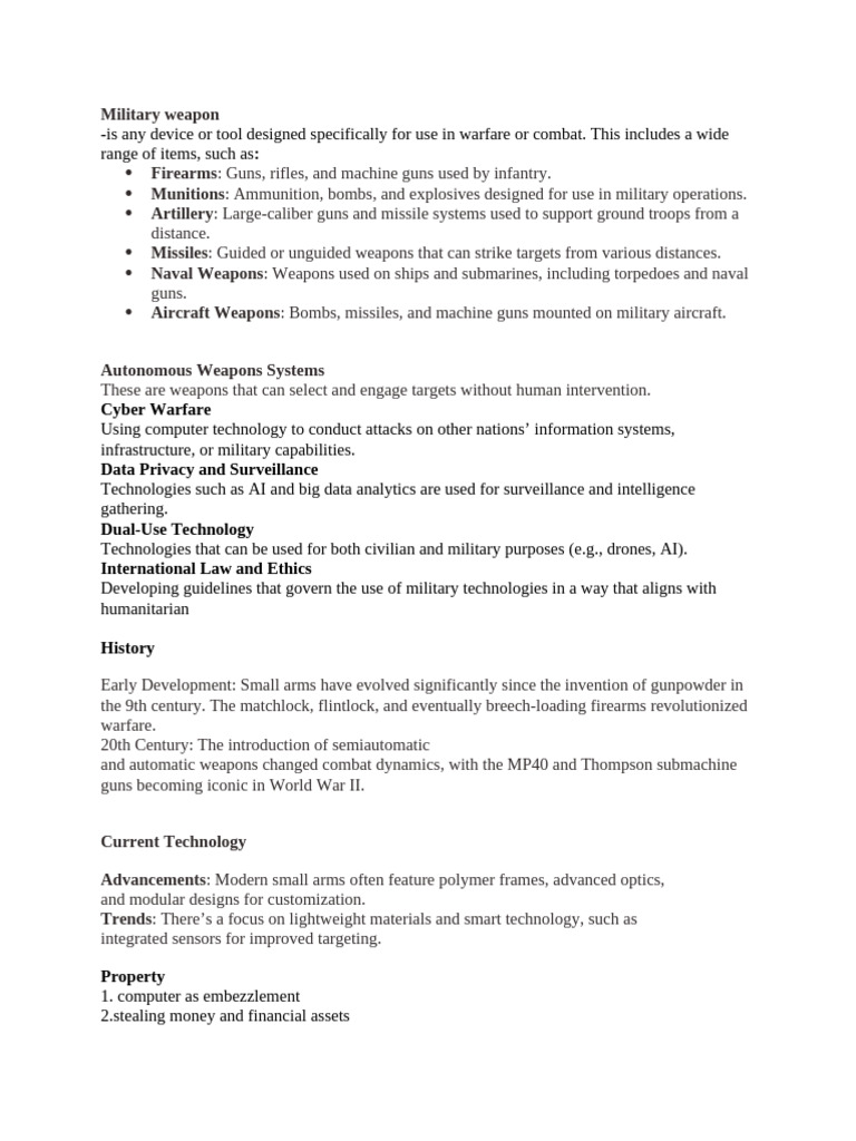 Military Weapon | PDF