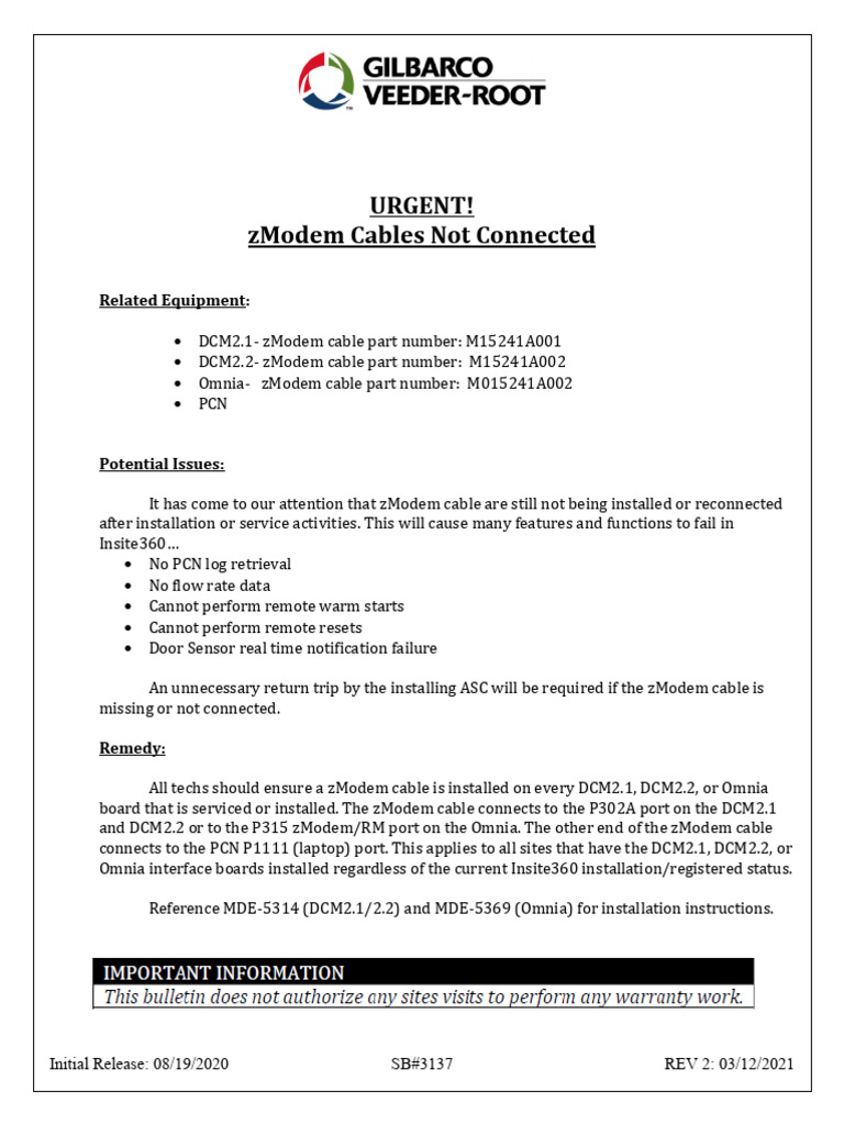 Zmodem Not Connected | PDF