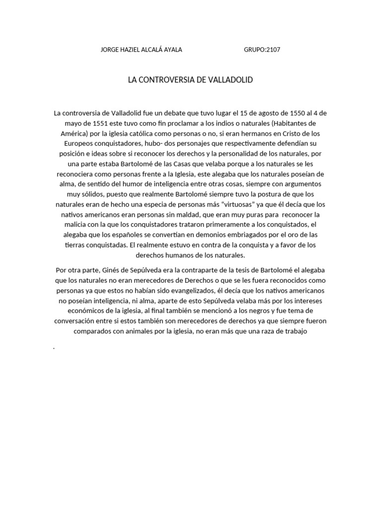 Conferencia de Valladolid Jorge Haziel Alcalá | PDF