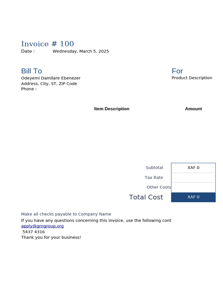 Invoice CMR | PDF