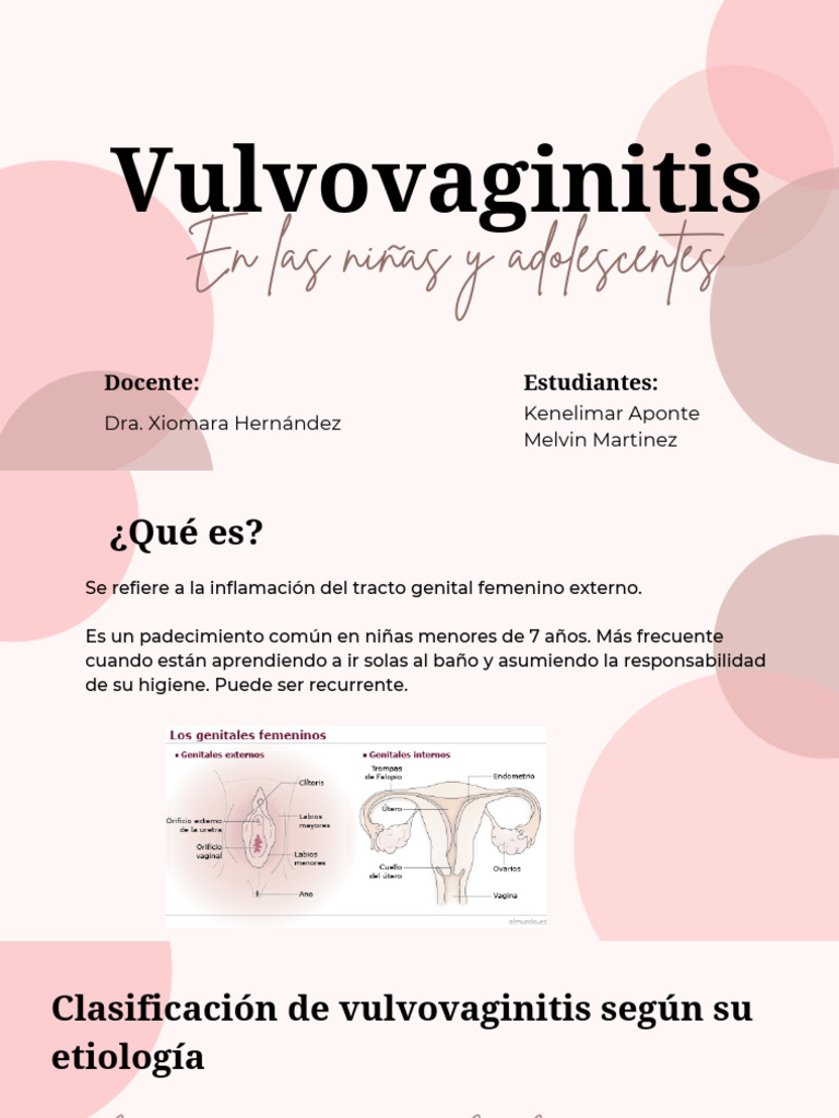 Vulvovaginitis en Niñas y Adolescentes PDF | PDF | Enfermedades y ...