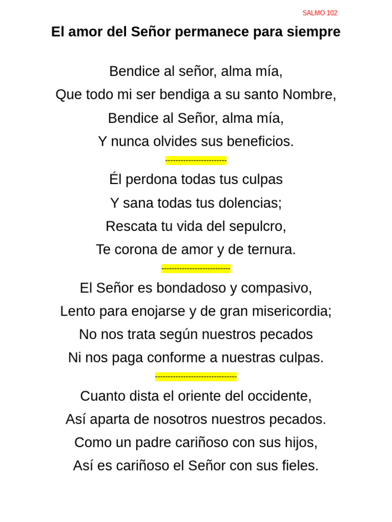 SALMO 102 | PDF