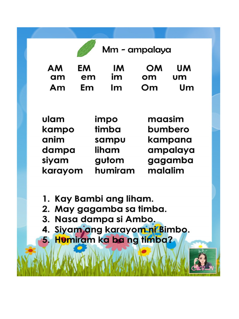 Diptonggo materials | PDF