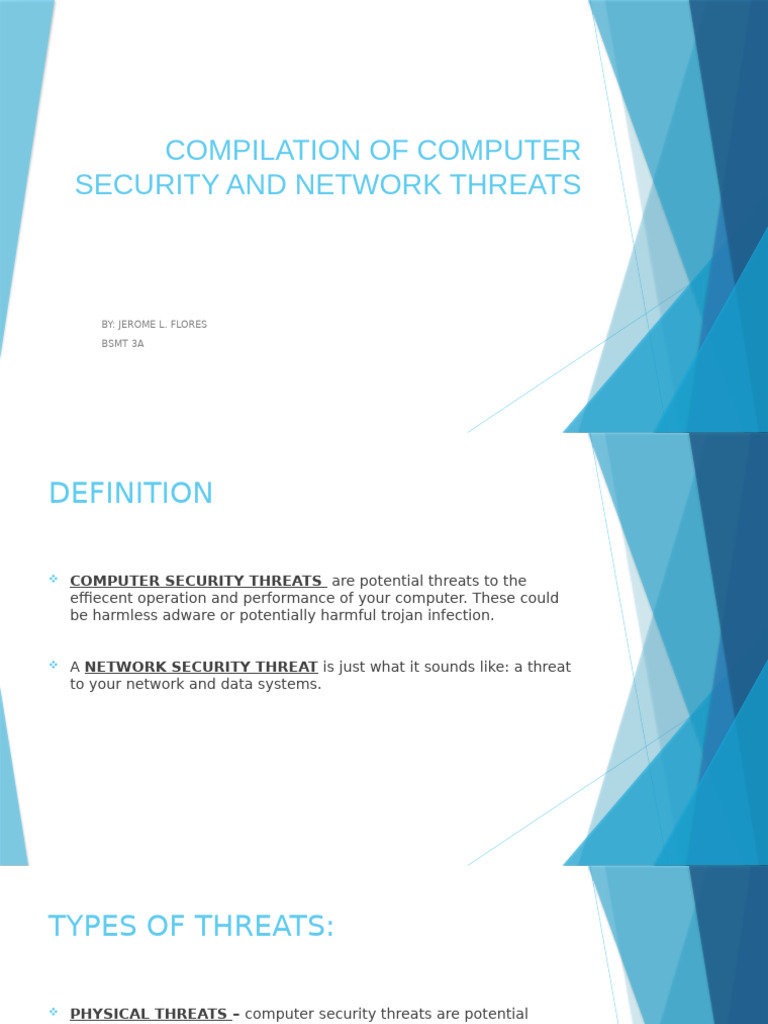 Compilation of Computer Security and Network Threats | PDF