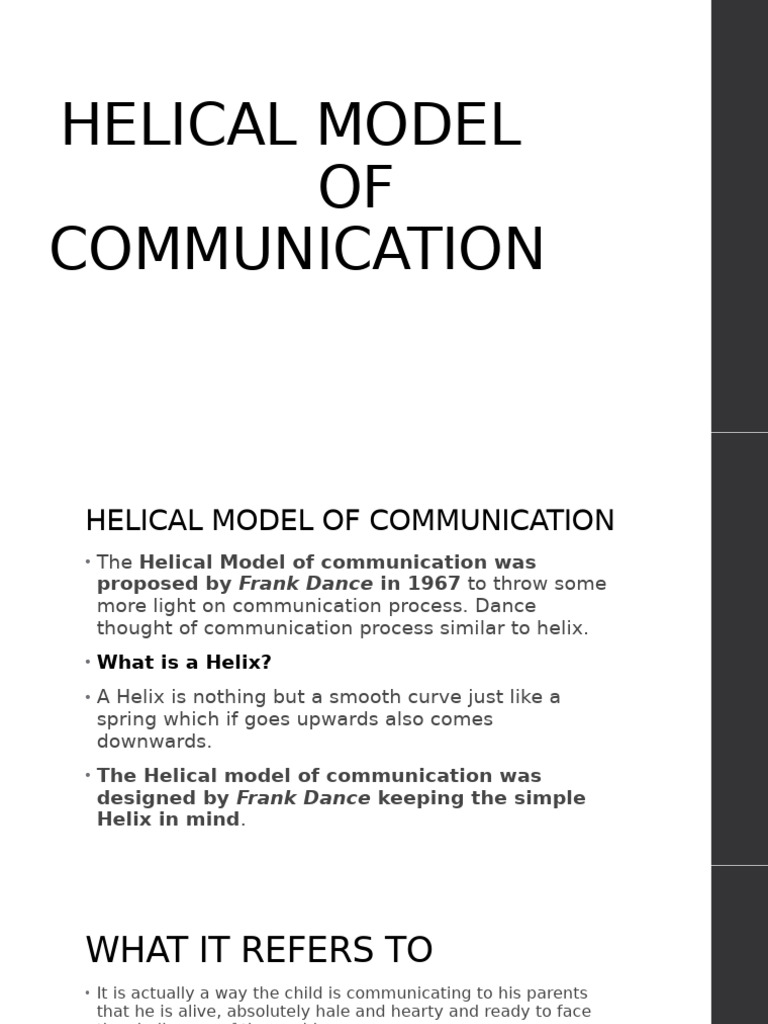 Helical Model of Communication | PDF | Communication | Helix
