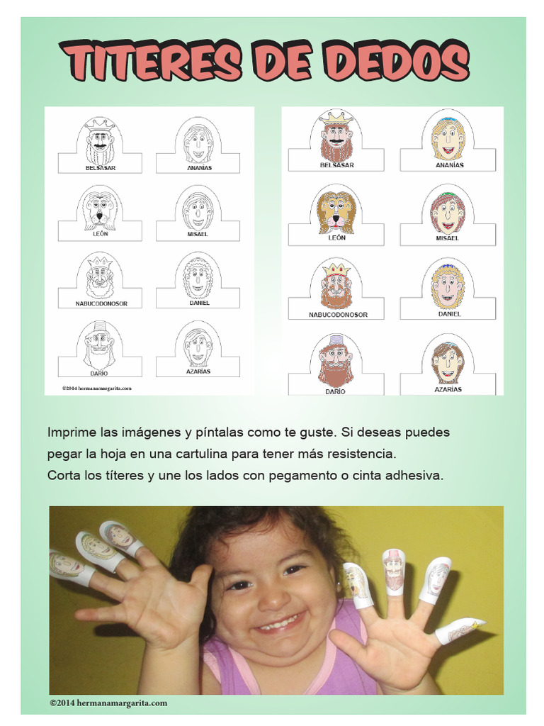 DAN Insrucciones Titeres de Dedo | PDF