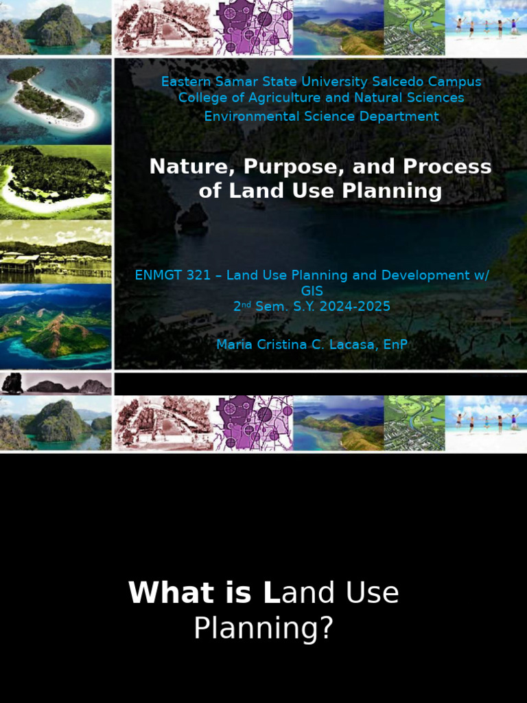 Topic 1.2 Land Use Planning Principles Purpose and Process 122159 | PDF ...