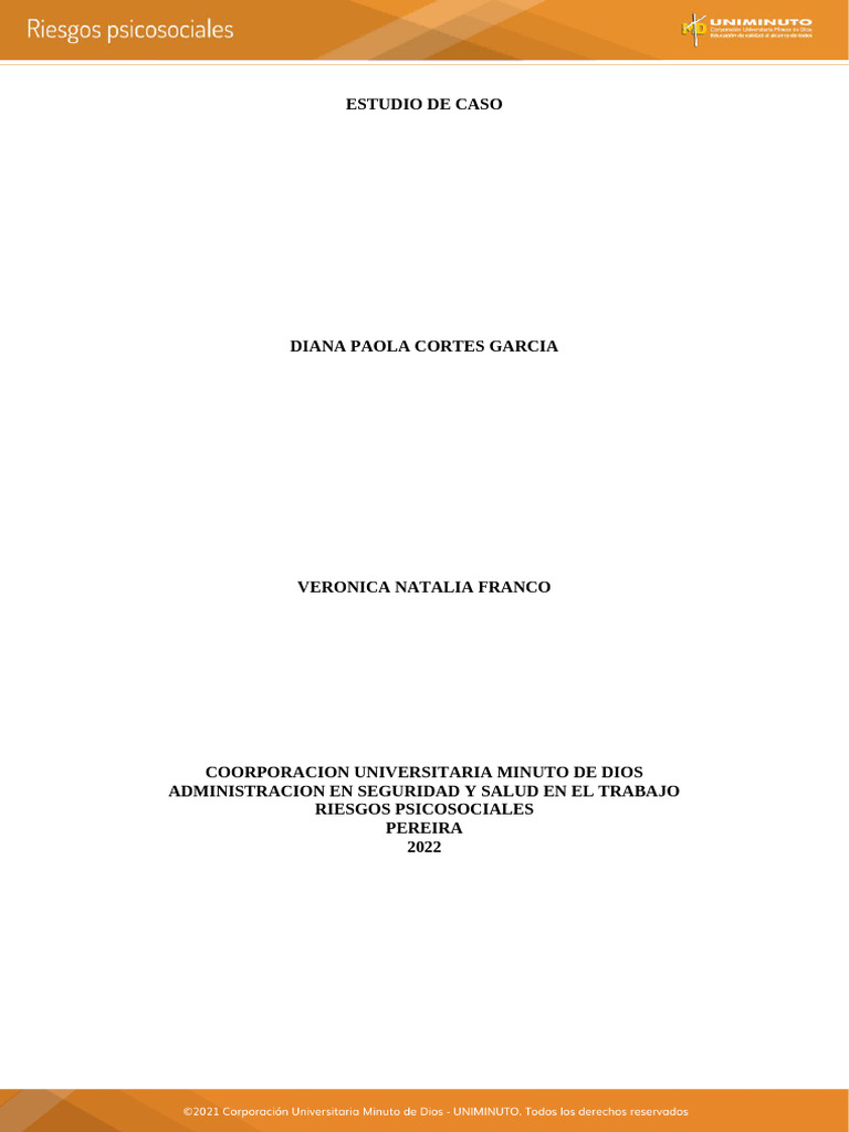 Uni3 Act8 Est Cas 2 | PDF | Seguridad y salud ocupacional | Vigilancia