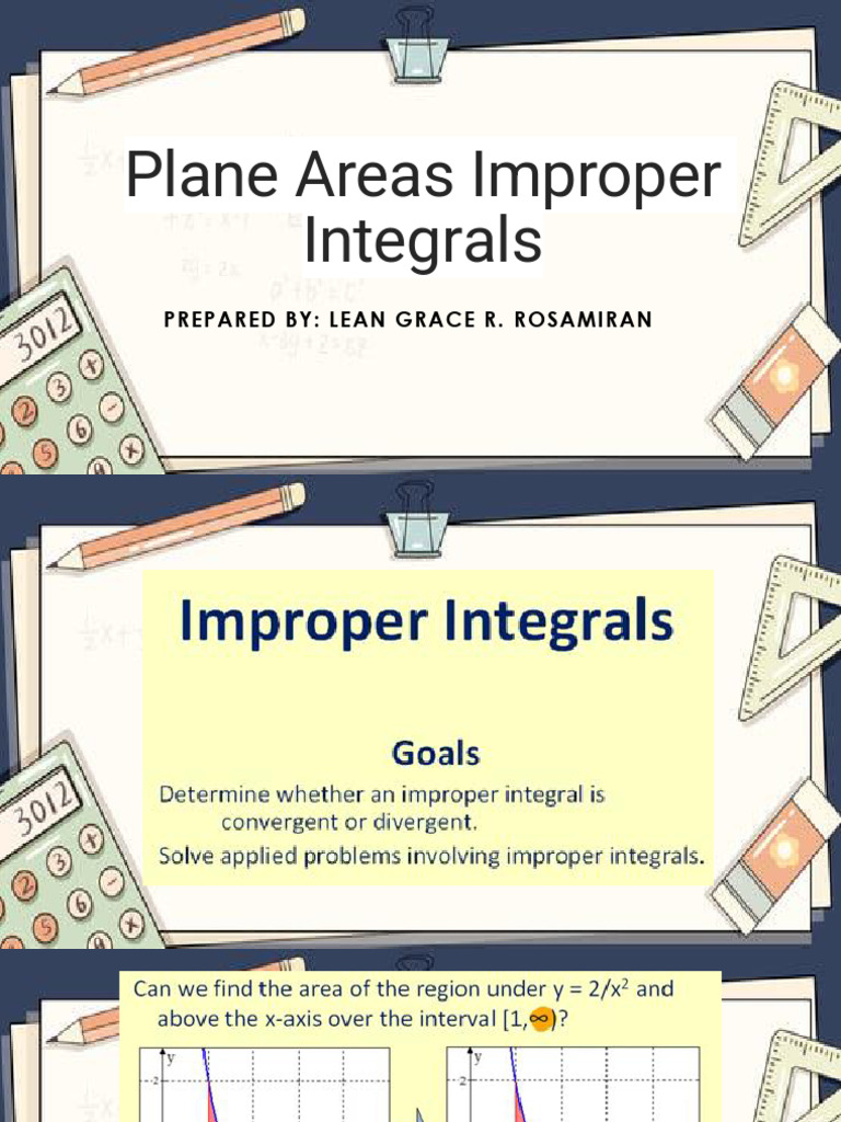 Plane Areas Improper Integrals | PDF