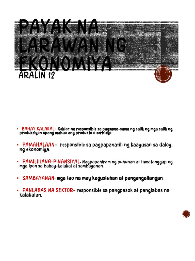 Payak Na Larawan Ng Ekonomiya | PDF