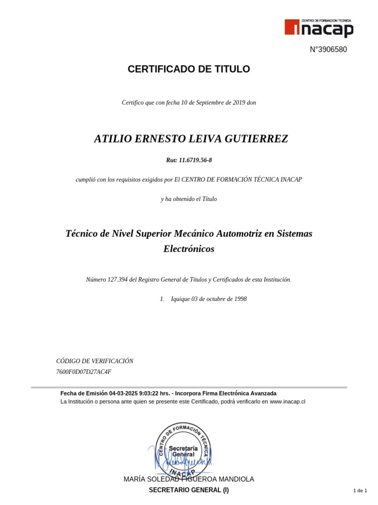 462681933-CERTIFICADO-DE-TITULO-pdf PDF | PDF