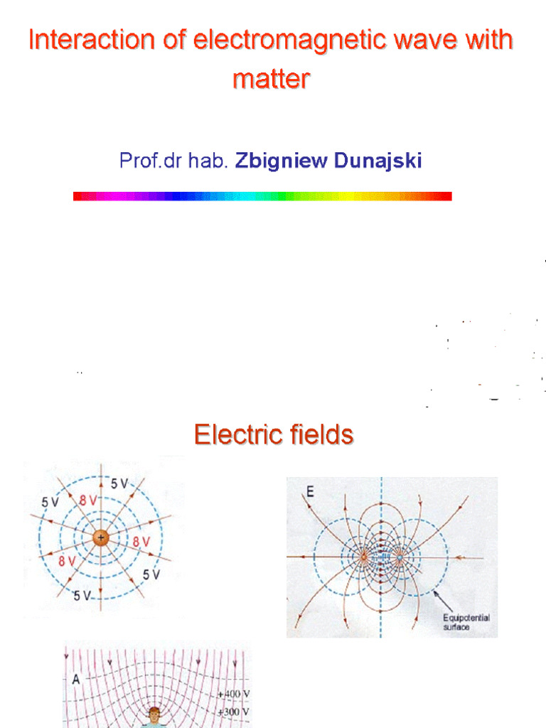Interaction of Electromagnetic Wave With Matter | PDF
