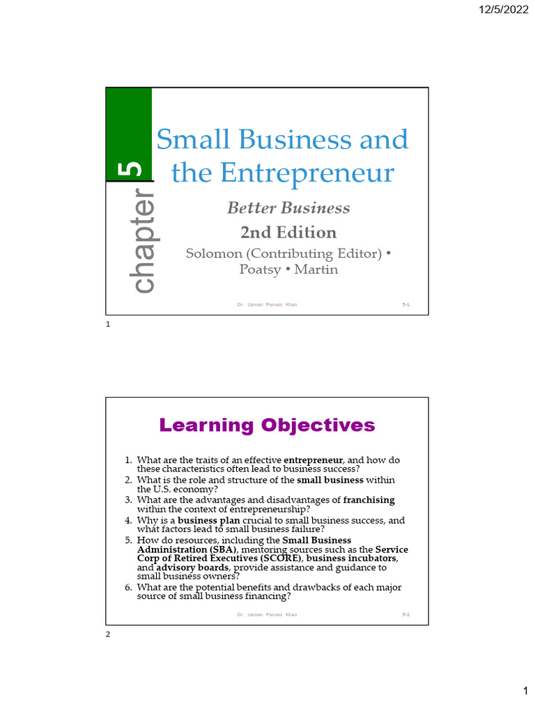 SBE | PDF | Entrepreneurship | Small Business Administration