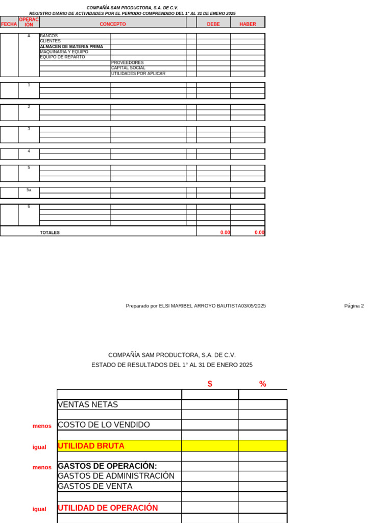 1 ACT 9 REFORZAMIENTO formatos EMPRESA SAM para alumnos GCP 25-2(2) | PDF