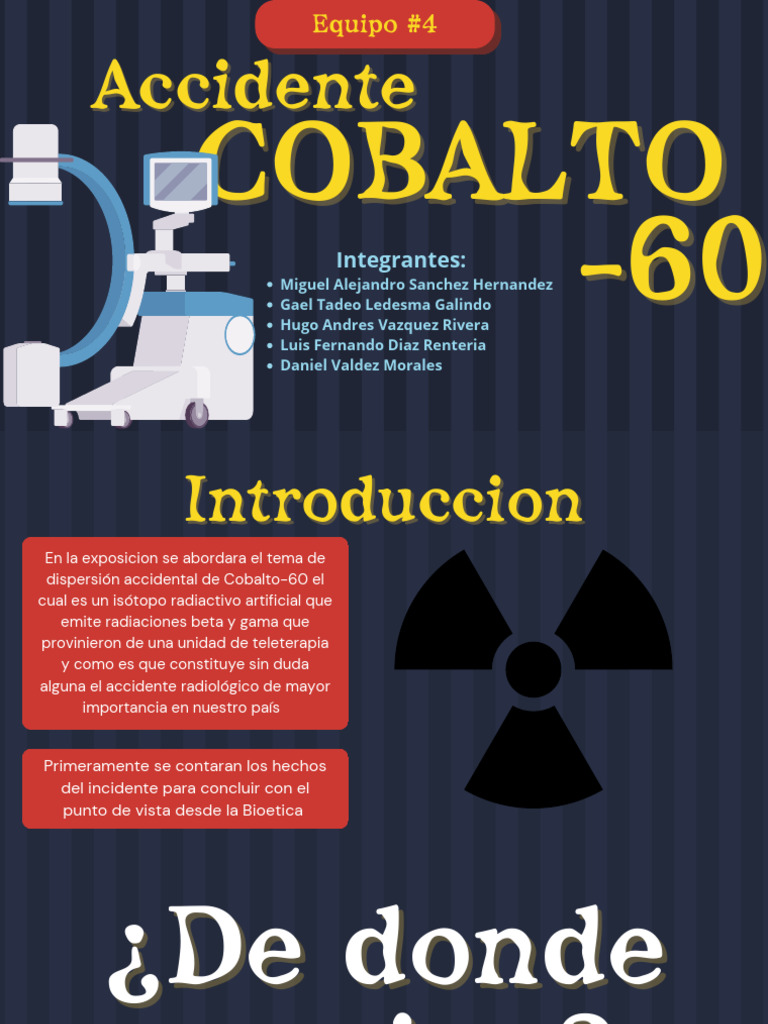 Presentacion Cobalto 60 Chihuahua | PDF | Contaminación | Radiación