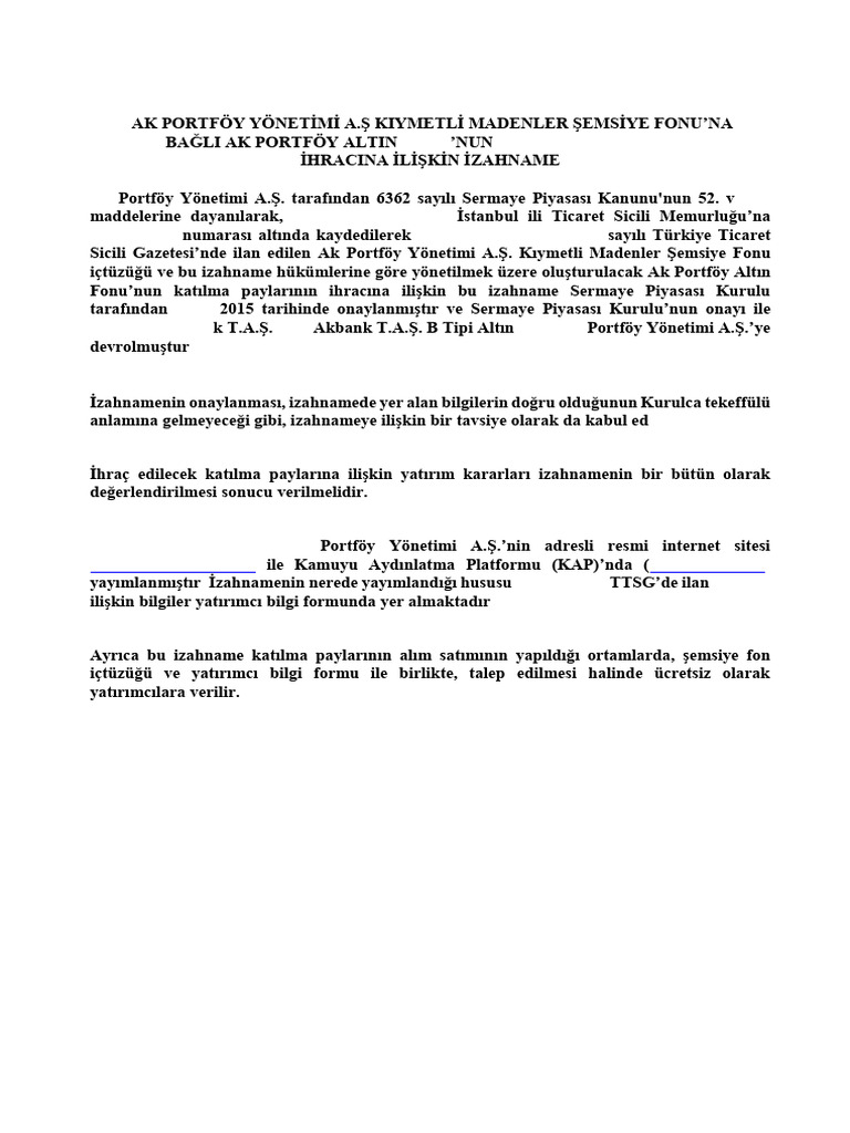 AFO Izahnamesi | PDF