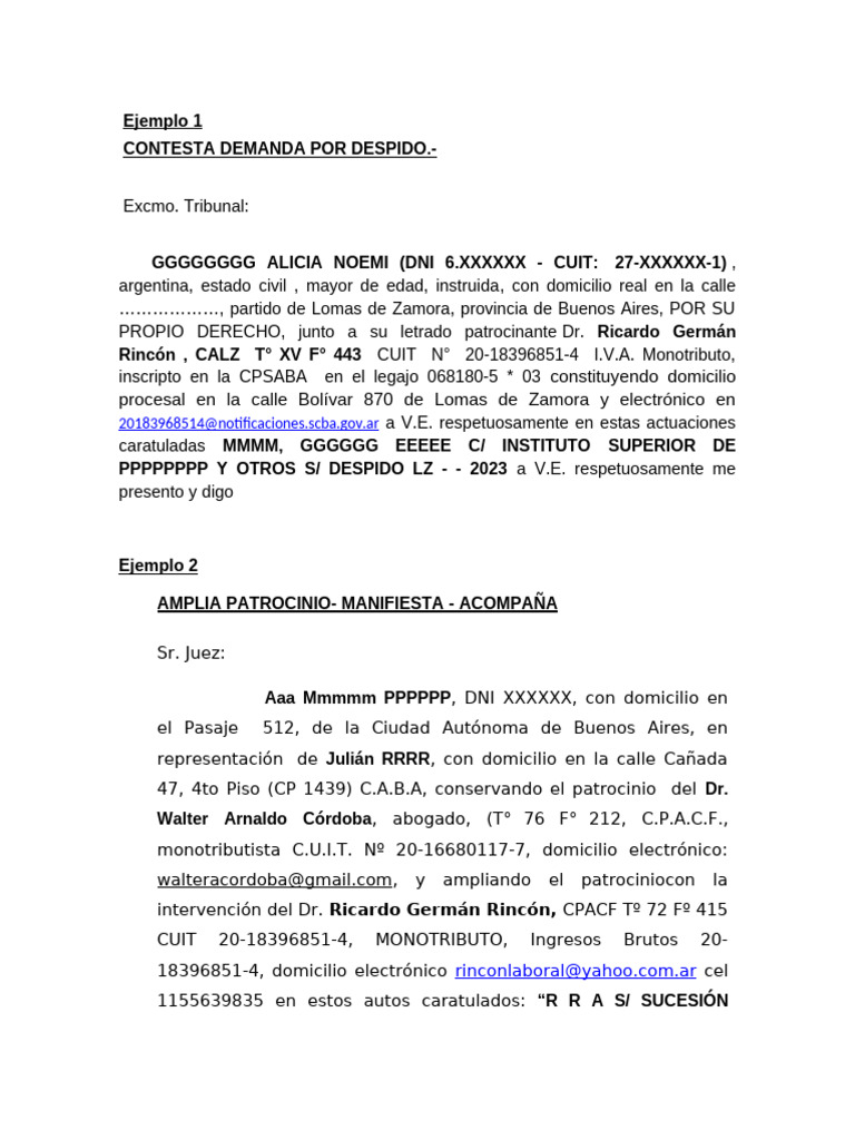 Ejemplos para Analizar | PDF