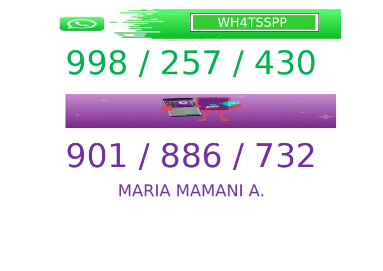 Maria Mamani A.: Wh4Tsspp | PDF