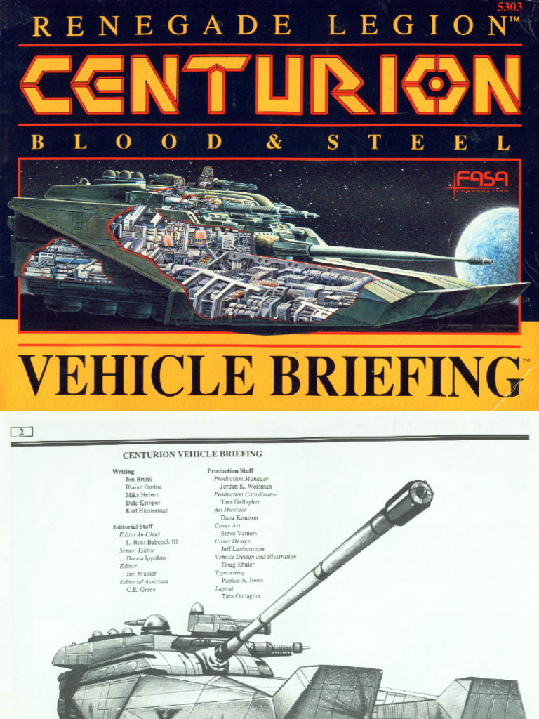 Renegade Legion - Vehicle Briefing | PDF