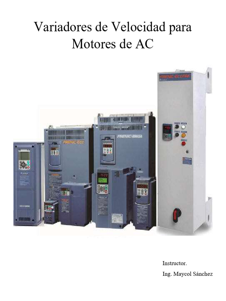 Variadores de Velocidad para Motores AC | PDF | Corriente alterna | voltaje