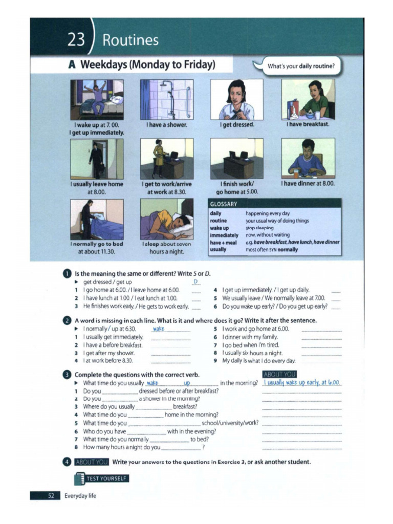 Routines A2 | PDF