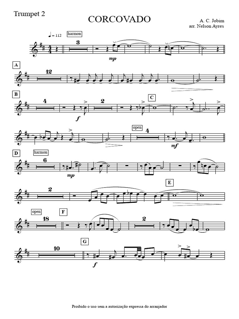 Corcovado TJ - Trumpet 2 | PDF