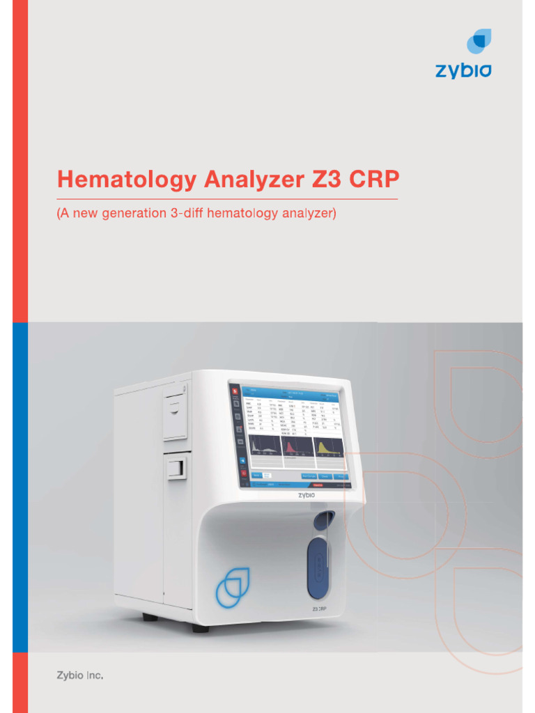 Brochure ZYBIO Z3 CRP Hematology Analyzer | PDF