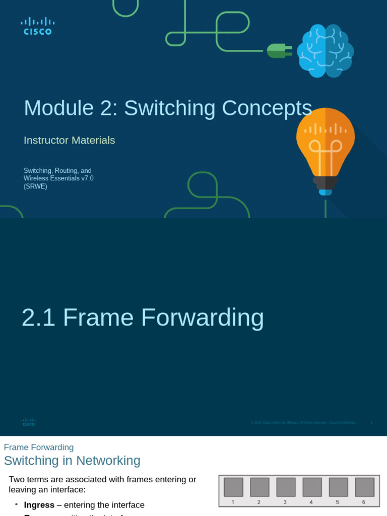 8. Ch08 Module 2 Switching Concepts | PDF | Network Switch | Computer ...