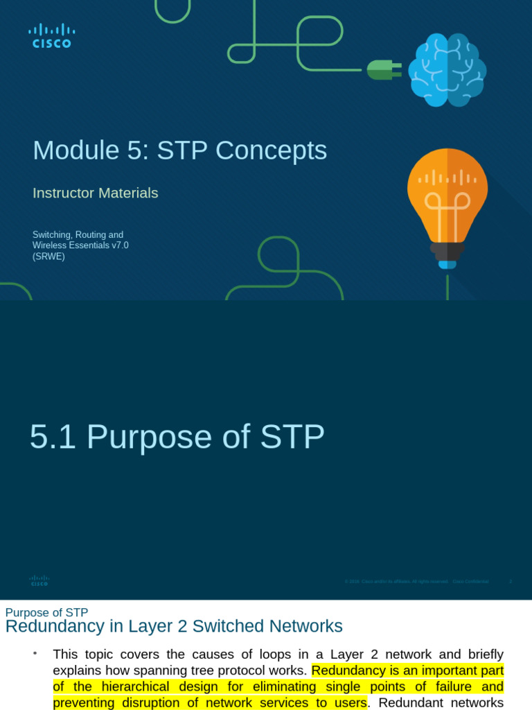 Module 5 STP Concepts | PDF | Computer Network | Internet Architecture