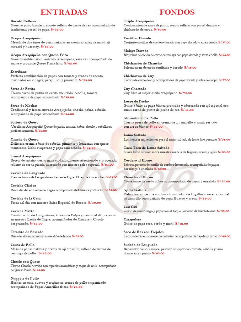 El Rocoto | PDF | Cocina de las Americas | Cocina latinoamericana