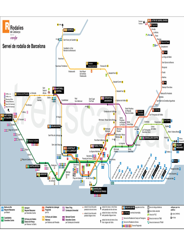 Mapa Rodalies BCN - Gran | PDF