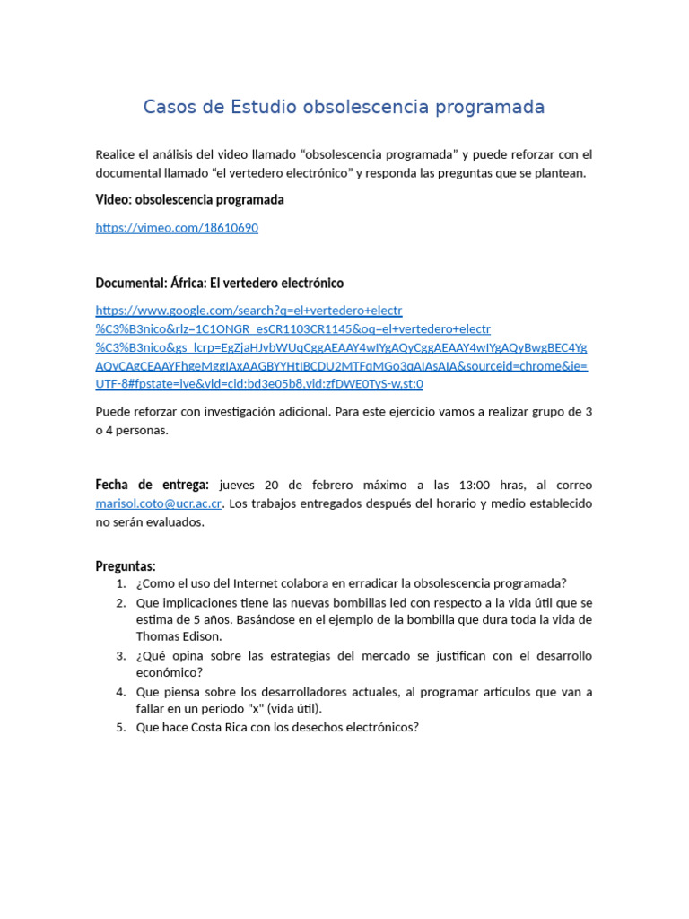 Análisis de Obsolescencia Programada | PDF