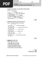 English File Beginner 4th Edition Unit 1 Test | PDF | English Language ...