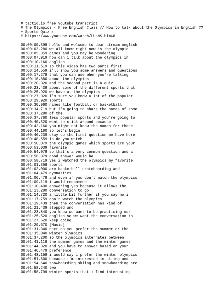 Tactiq Free Transcript LUsbS hImC8 | PDF