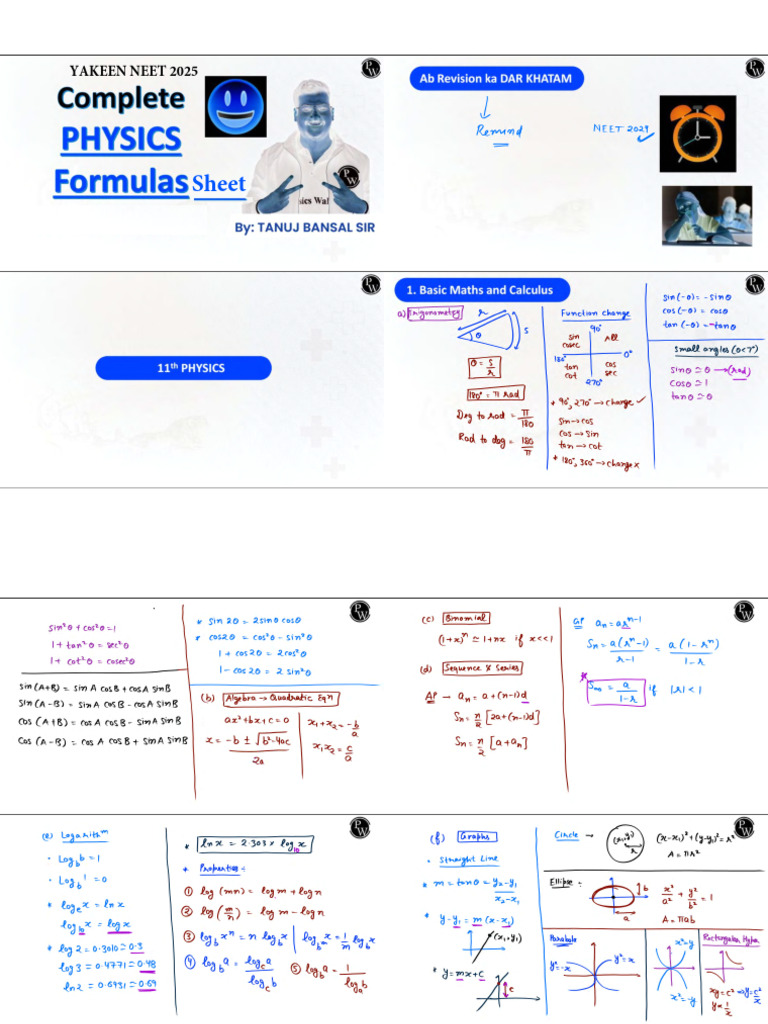 Physics Formula | PDF