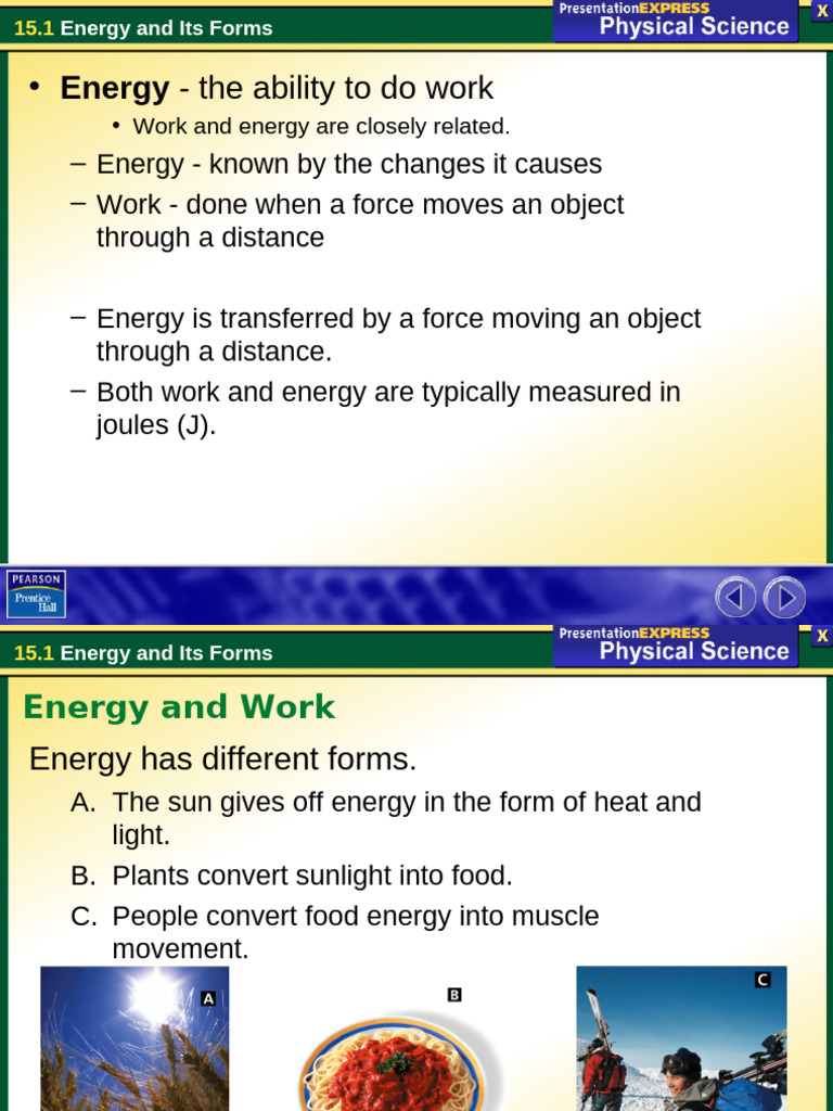 Ch15_S1 Energy and Its Forms | PDF | Potential Energy | Nuclear Physics