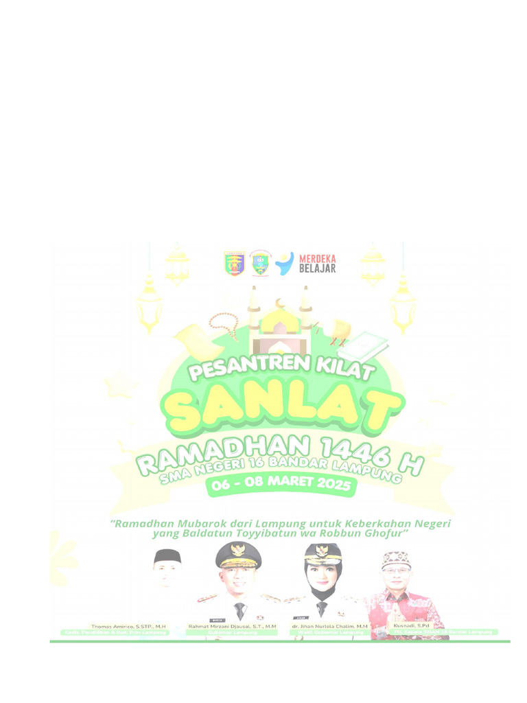 Revisi - Buku Pintar Sanlat Ramadhan 2025 M | PDF