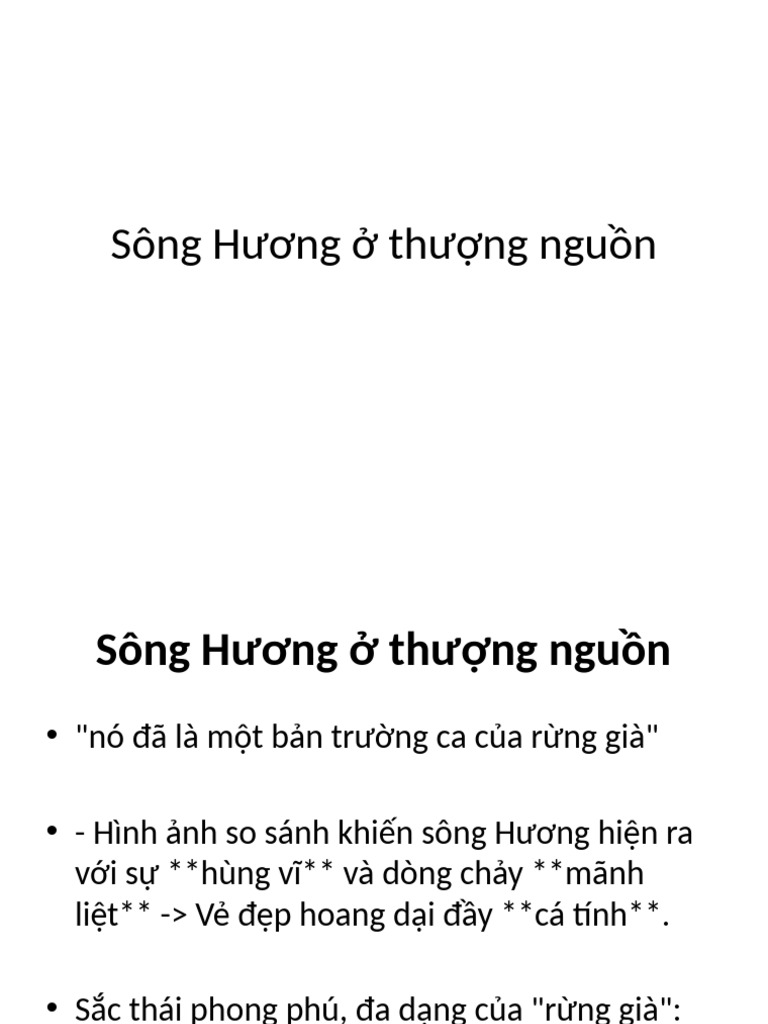 Song Huong Slide | PDF