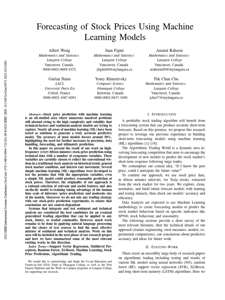 5. Forecasting_of_Stock_Prices_Using_Machine_Learning_Models | PDF ...
