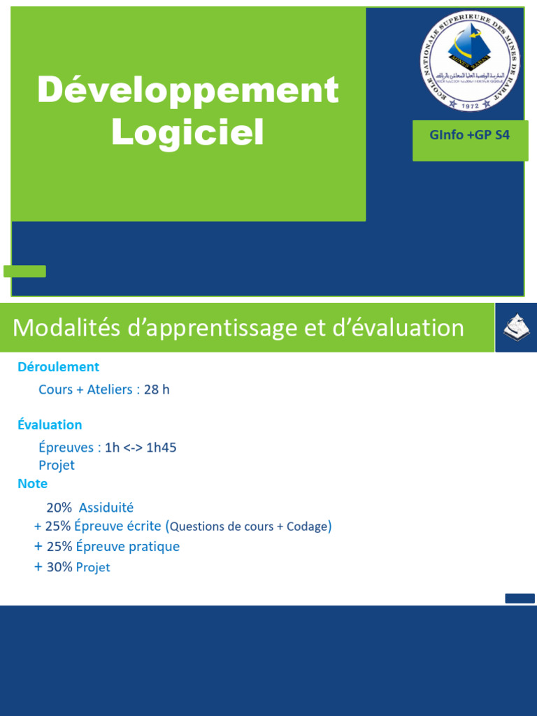 Développement Logiciel - P01 | PDF | Java (Langage de programmation) | Java (technique)